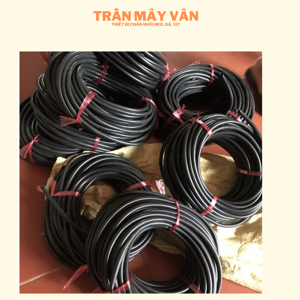 Cuộn dây ti ô mềm dài 30m màu đen chống rêu, dây dẫn nước ống 8mm và ...