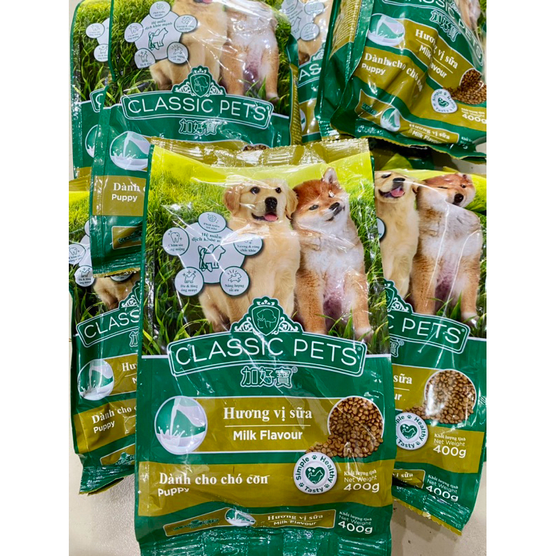 [400g]HẠT THỨC ĂN DÀNH CHO CHÓ CON CLASSIC PETS PUPPY VỊ SỮA | Shopee ...