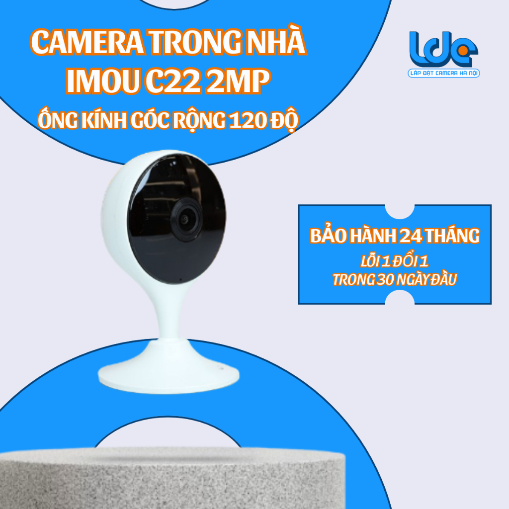 C22EP | Camera WiFi trong nhà IPC C22 EP, góc rộng 120 độ, đàm thoại 2 ...