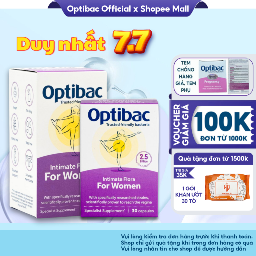 Lợi Khuẩn Phụ Khoa Optibac For Women - Bổ Sung Lợi Khuẩn Chăm Sóc Vùng ...
