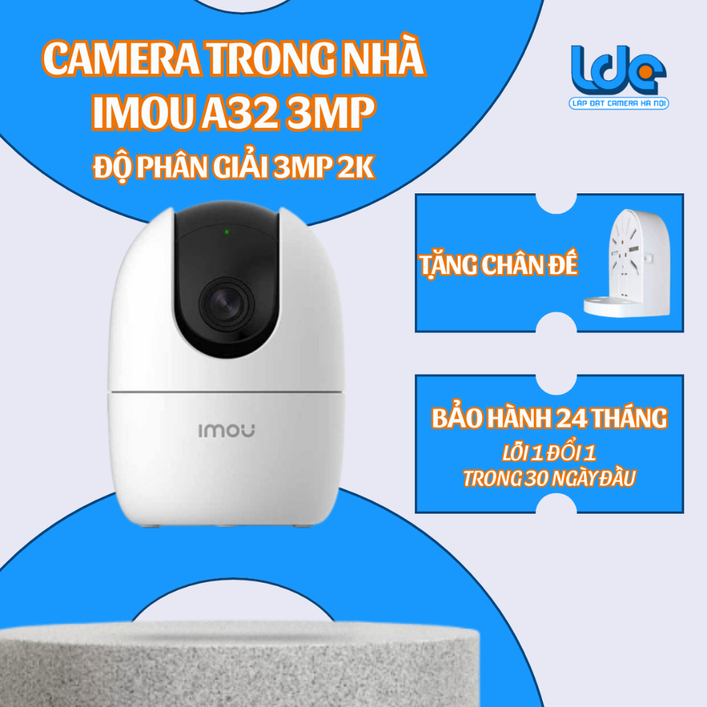 A32 Imou | Camera 3MP 2K, quay 360 độ, đàm thoại 2 chiều, quay theo ...