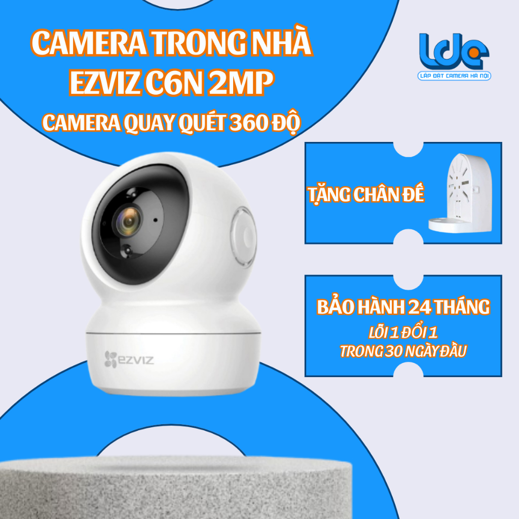 C6N 2MP | Camera IP Wifi Xoay 360 EZVIZ 1080P, đàm thoại 2 chiều, phát ...