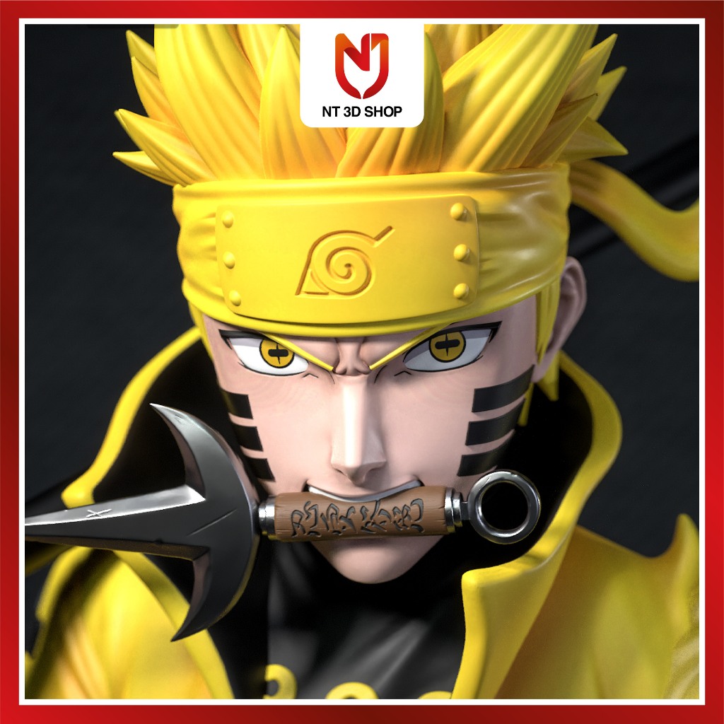 [IN 3D RESIN] Mô hình Naruto bán thân 15cm | Shopee Việt Nam