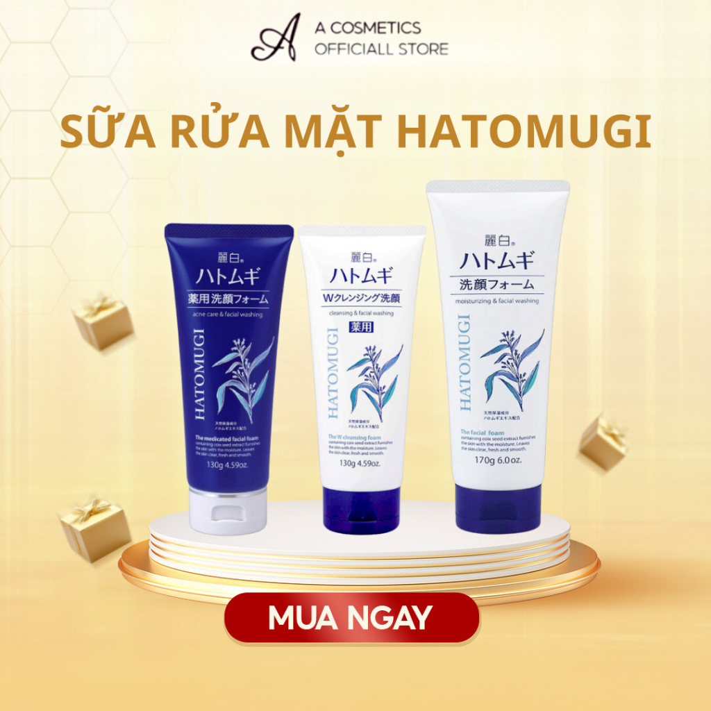 Sữa Rửa Mặt Hatomugi Dưỡng Ẩm, Sáng Da, Ngừa Mụn - Reihaku Hatomugi ...