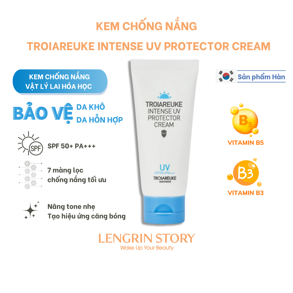 Kem Chống Nắng Troiareuke Intense UV Protector Cream Dưỡng Ẩm Bảo Vệ Da ...