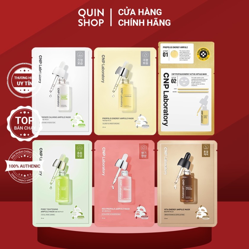 Mặt Nạ Giấy Se Khít Lỗ Chân Lông, Cấp Ẩm CNP Laboratory Red Propolis ...