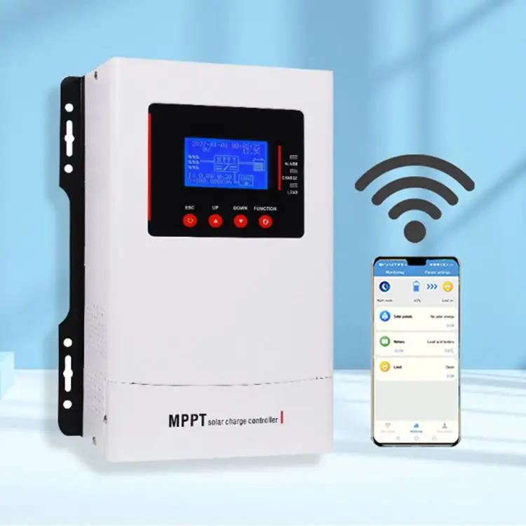 Smart MPPT Charge Controller With WIFI APP 12V/24V/36V/48V/96V Bộ điều ...