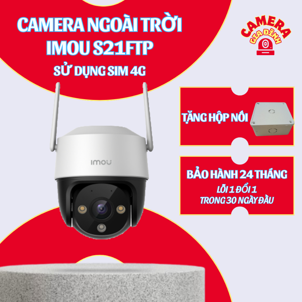 Camera Wifi Imou S21FTP 2MP Kết nối 4G hỗ trợ tất cả các nhà mạng tại ...