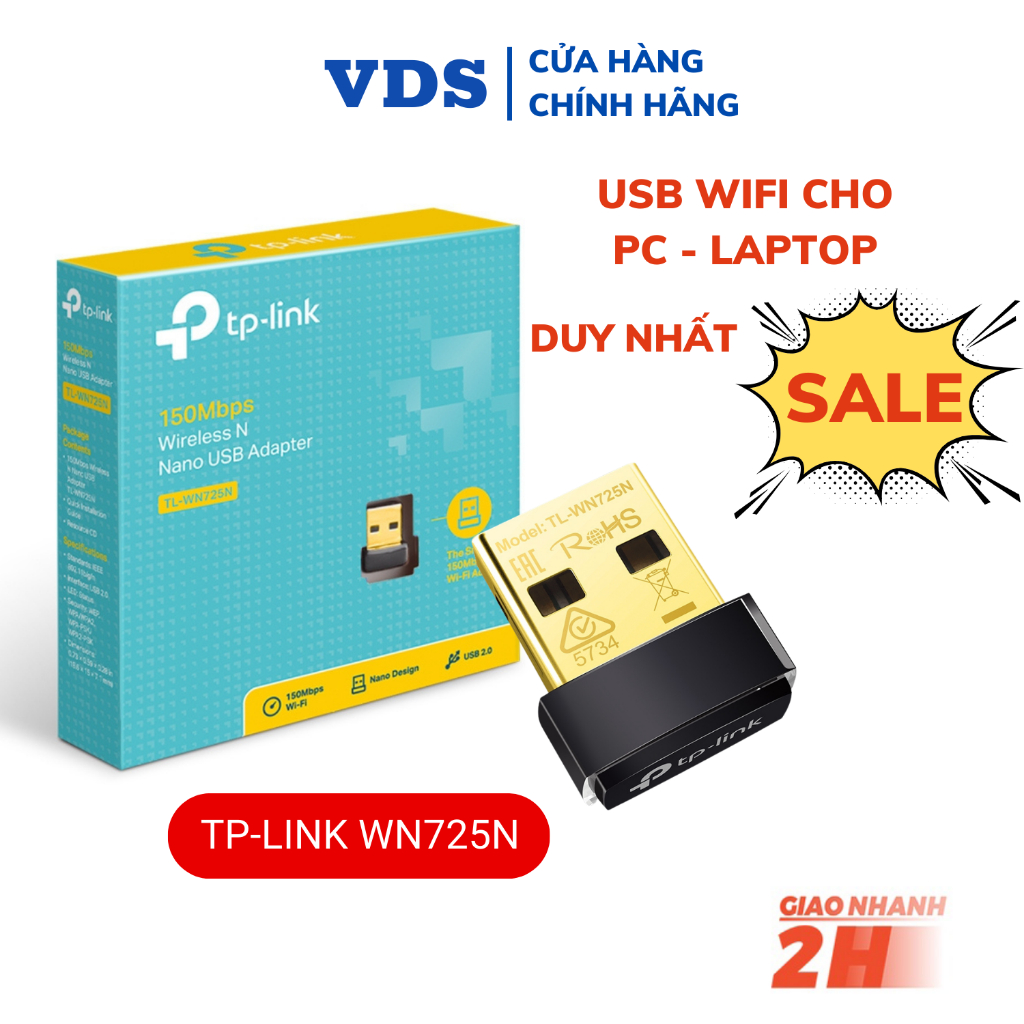 Usb wifi Tp-link WN725N Nano Chuẩn N Tốc Độ 150Mbps - Usb wifi cho PC ...