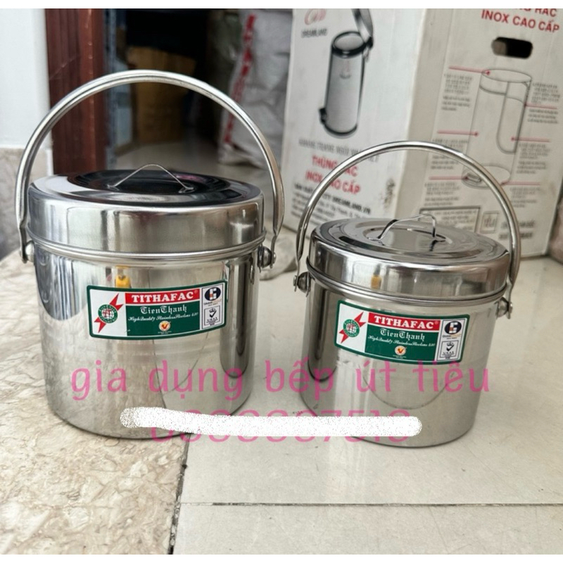 Ca men inox 1 ngăn , xách cháo inox 12cm 14cm | Shopee Việt Nam