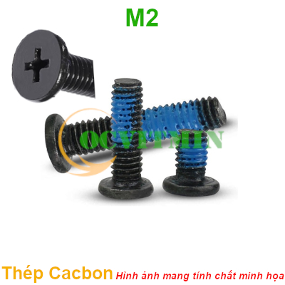 Ốc Bake Mỏng Đầu Nhỏ Có Keo Xanh M2 Thép Cacbon | Shopee Việt Nam