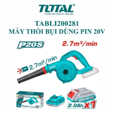 Máy thổi bụi dùng pin 20V TOTAL TABLI20028 TABLI200281 hàng chính hãng ...