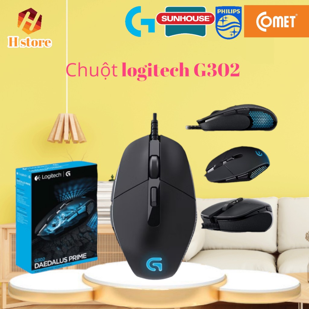 Chuột Gaming Có Dây LED RGB Logitech G302 - Chuột Chơi Game Cho PC và ...