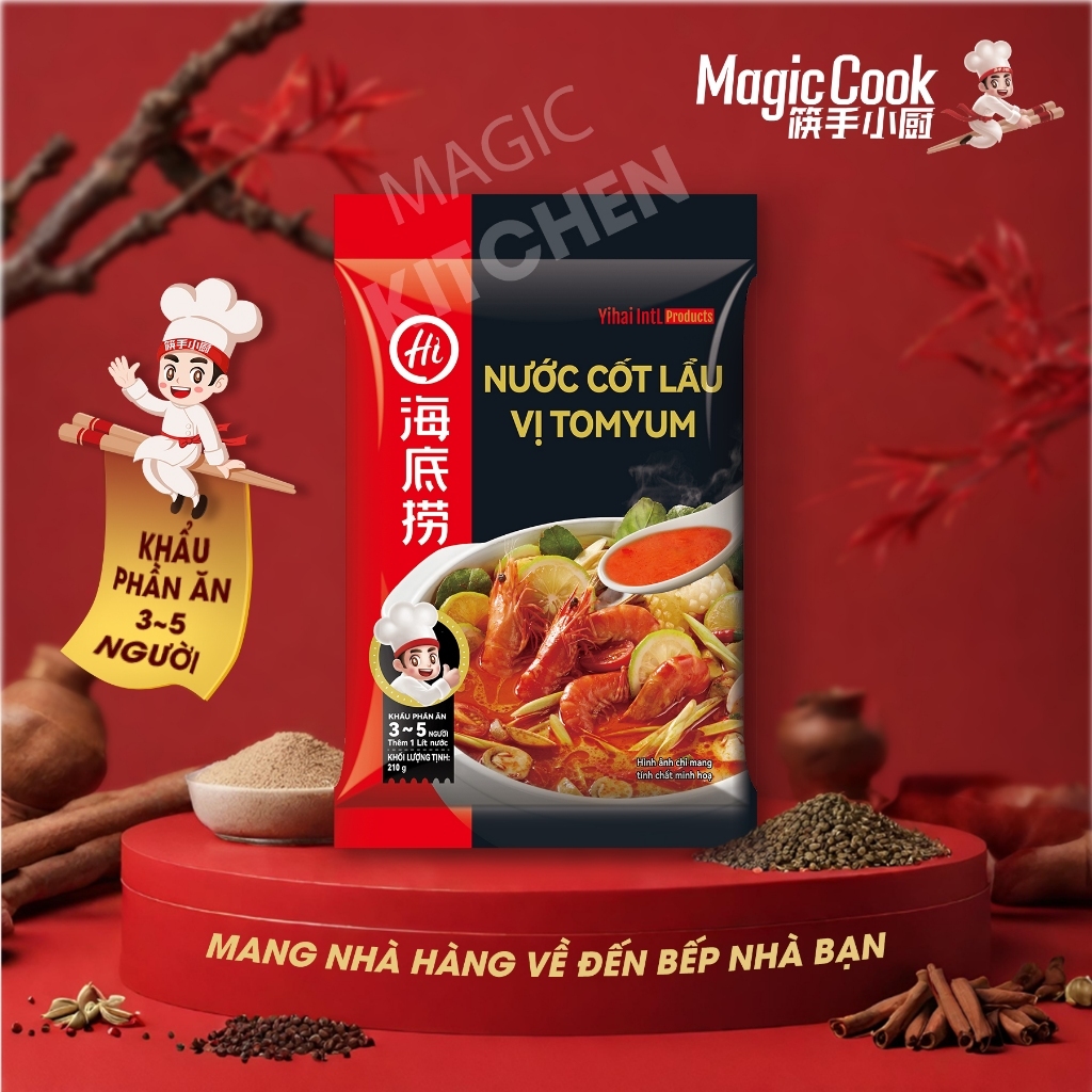 Haidilao - Nước cốt lẩu Tomyum chua cay 210g (Hàng chính hãng) | Shopee Việt Nam
