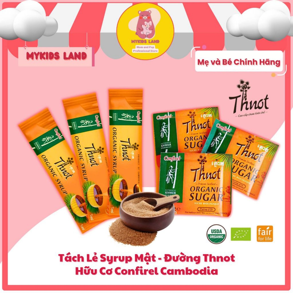 [TÁCH LẺ][DATE 2026] Syrup Mật Gói 5ml - Đường Thốt Nốt 5g Organic Hữu ...