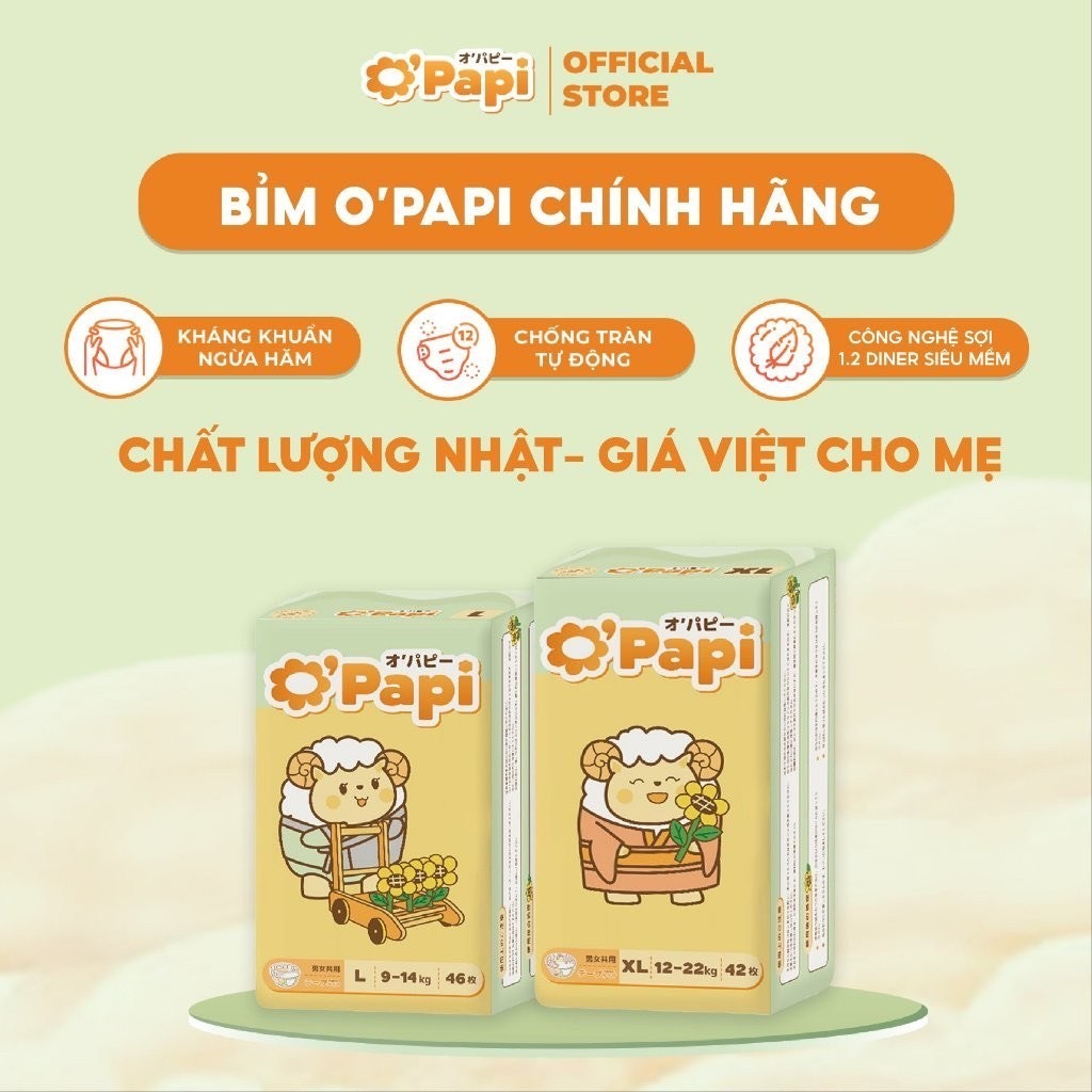Bỉm Opapi Nhật Bản quần/dán đủ size NB54/S56/M52/M48/L46/XL42/XXL38 ...