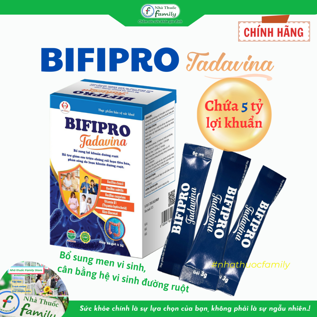 Men Vi Sinh BIFIPRO Tadavina | Hỗ Trợ Cân Bằng Hệ Vi Sinh Cho Hệ Tiêu ...