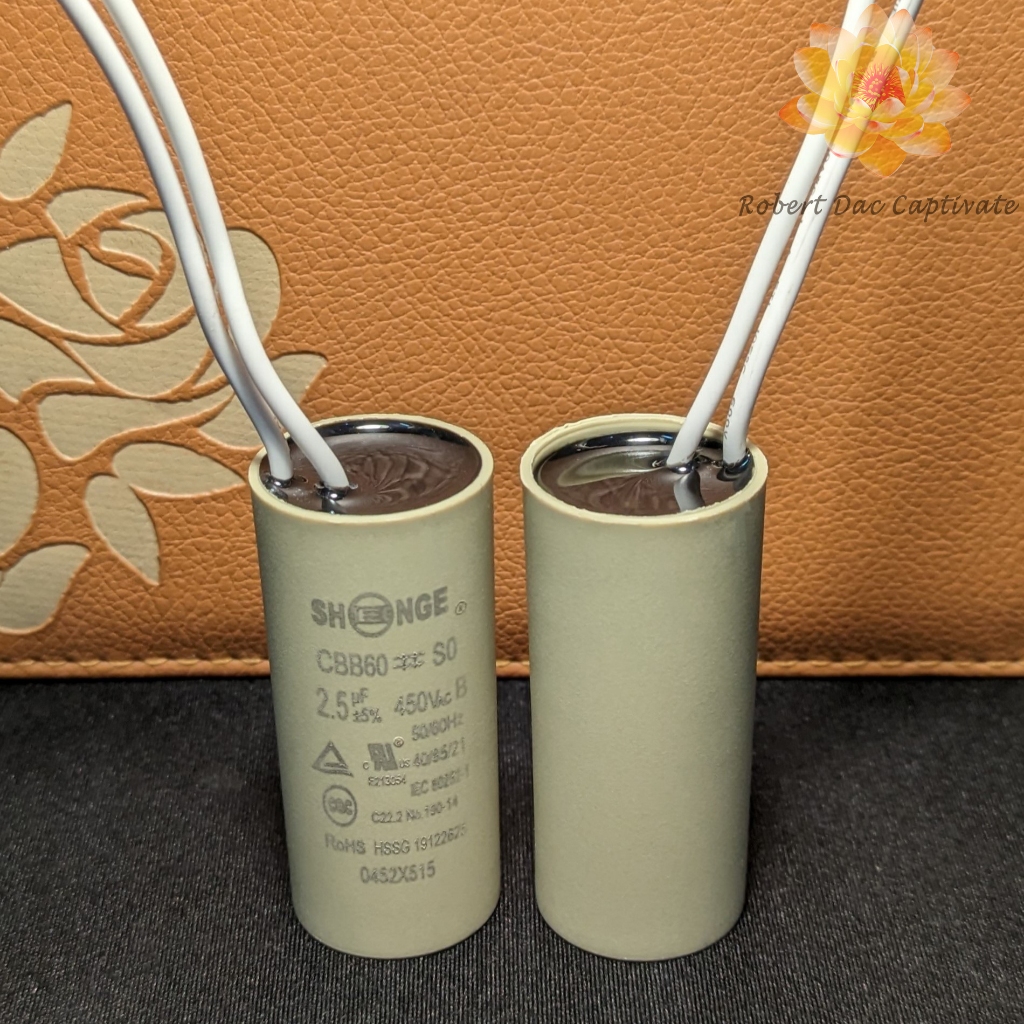 Tụ tròn (Tụ ống) 2.5µf hàng xịn nội địa Trung chính hãng Shonge lắp ...
