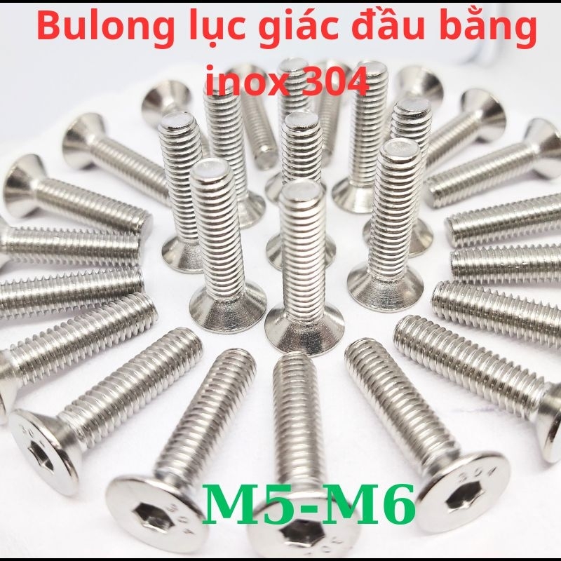 Bulong lục giác đầu bằng inox 304(10con) | Shopee Việt Nam