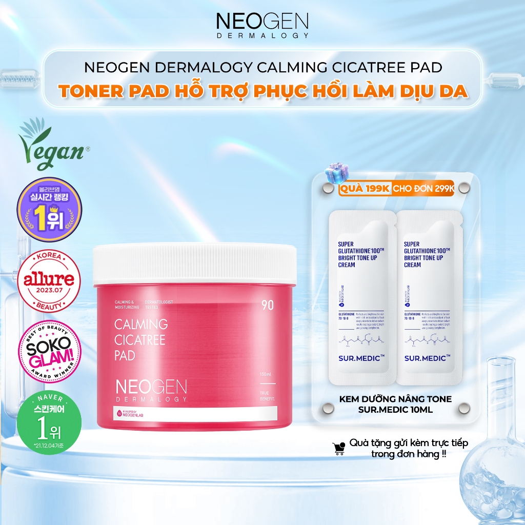 Toner Pad Rau Má Làm Dịu và Phục Hồi Da Nhạy Cảm Neogen Dermalogy ...