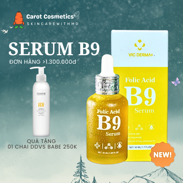 Serum B9 Vic Derma phục hồi, cấp ẩm da 50ml | Shopee Việt Nam