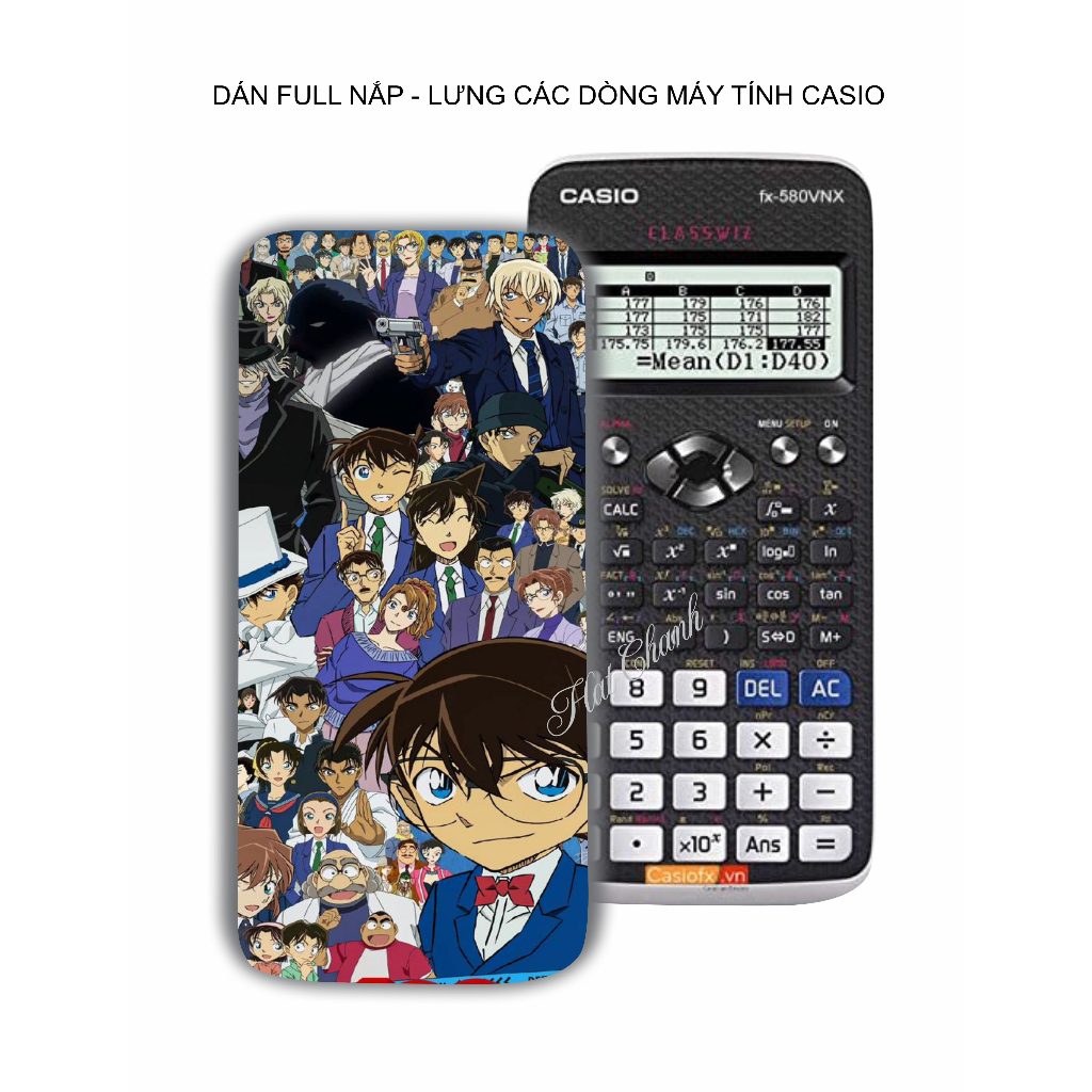 Conan - Miếng decal dán máy tính cầm tay casio full các dòng | Shopee ...