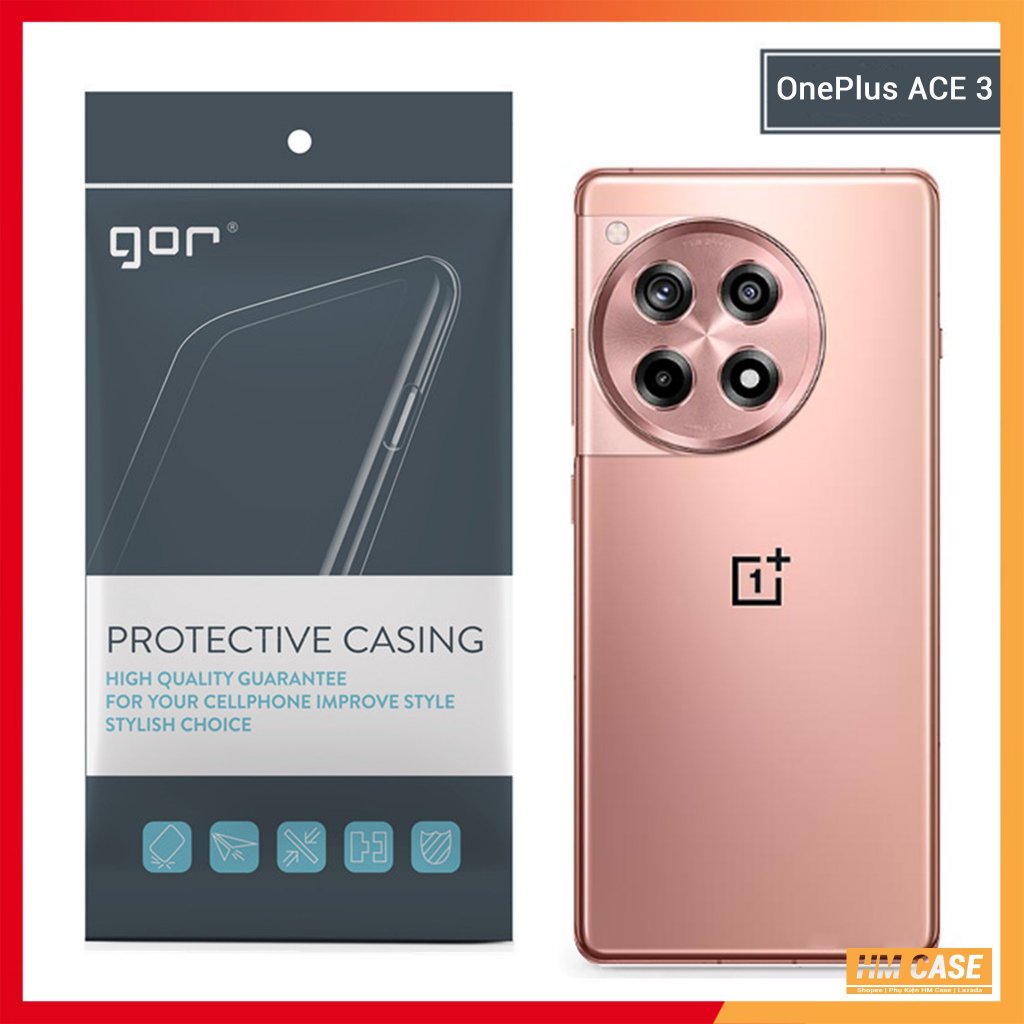 Ốp lưng dẻo Gor Oneplus Ace 5 / 5 Pro, Ace 2V, Ace 3V, Oneplus 12, 11, Ace 2 Pro 5G, Ace 3, Ace ...