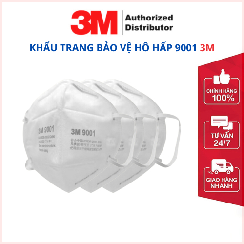 Khẩu Trang 3M 9001 Lọc 90% Bụi Mịn PM2.5 & Khí Thải Chuẩn N90 | Shopee ...