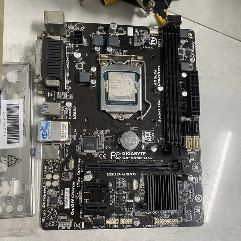 main h81 gigabyte chính hãng tặng kèm chặn main và loa tín hiệu speaker ...