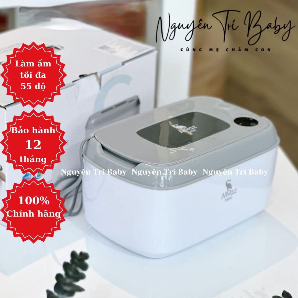 Máy làm ấm khăn ướt Moaz bebe MB008, MB059 bảo hành chính hãng 12 tháng | Shopee Việt Nam