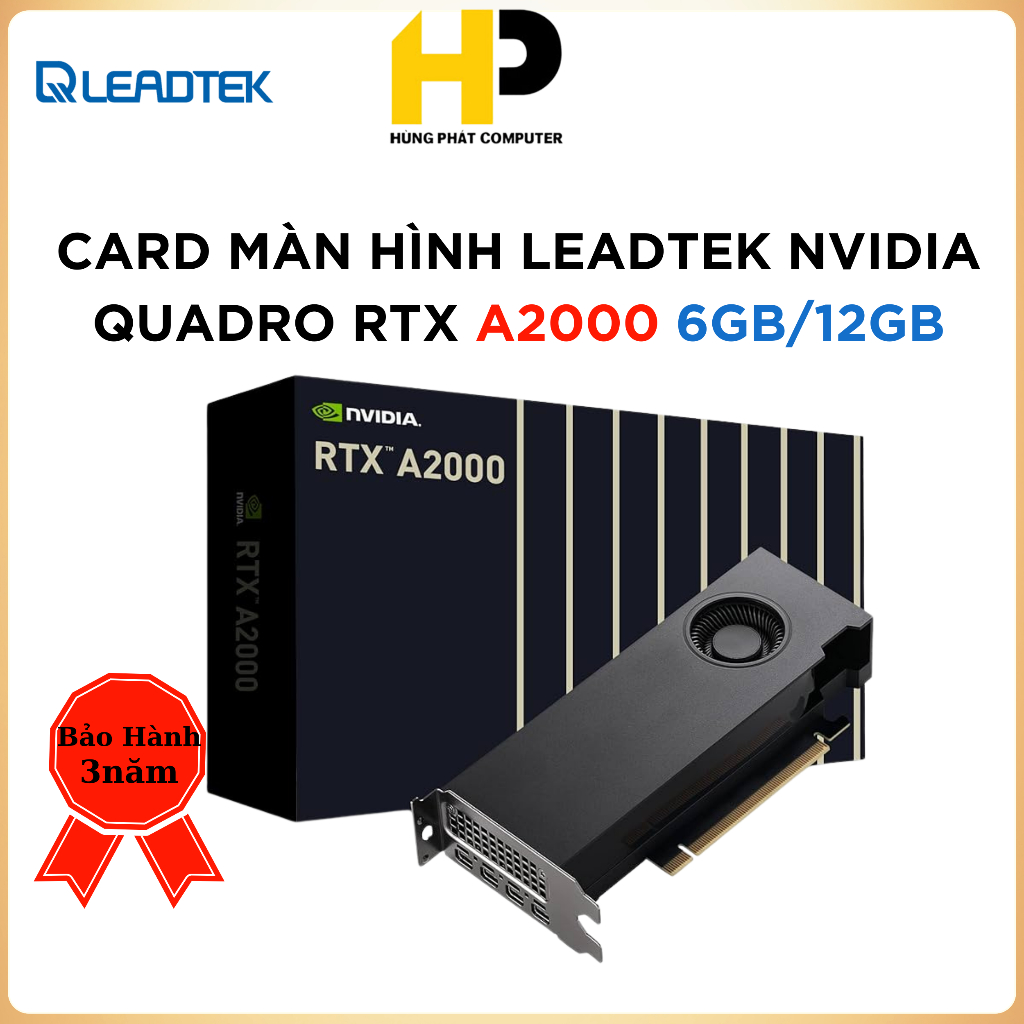 Card Màn Hình Đồ Họa Leadtek NVIDIA RTX A2000 6GB/12GB GDDR6 - Chính Hãng- Bảo Hành 36 tháng ...