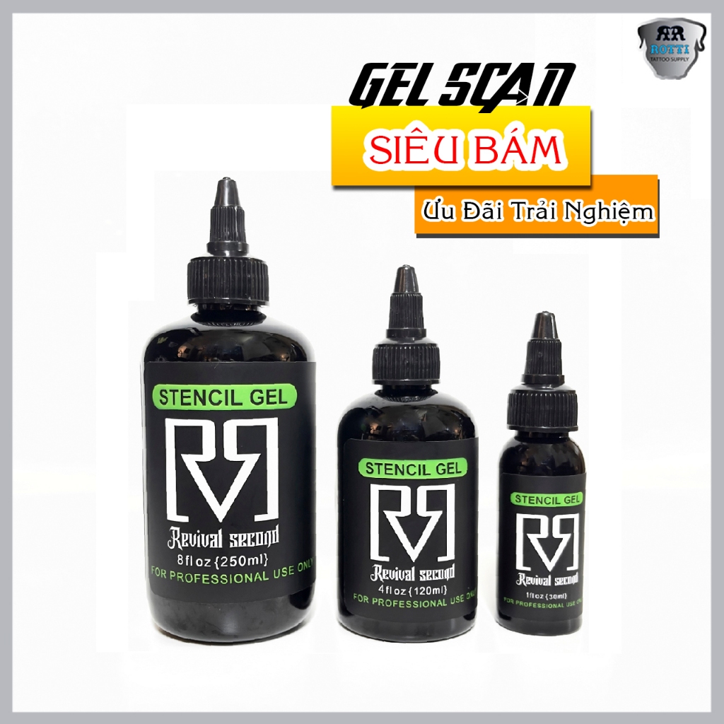 Gel Scan Hình Xăm Thế Hệ Mới, Bám Dính Cực Tốt, Gel Scan Revival Second ...