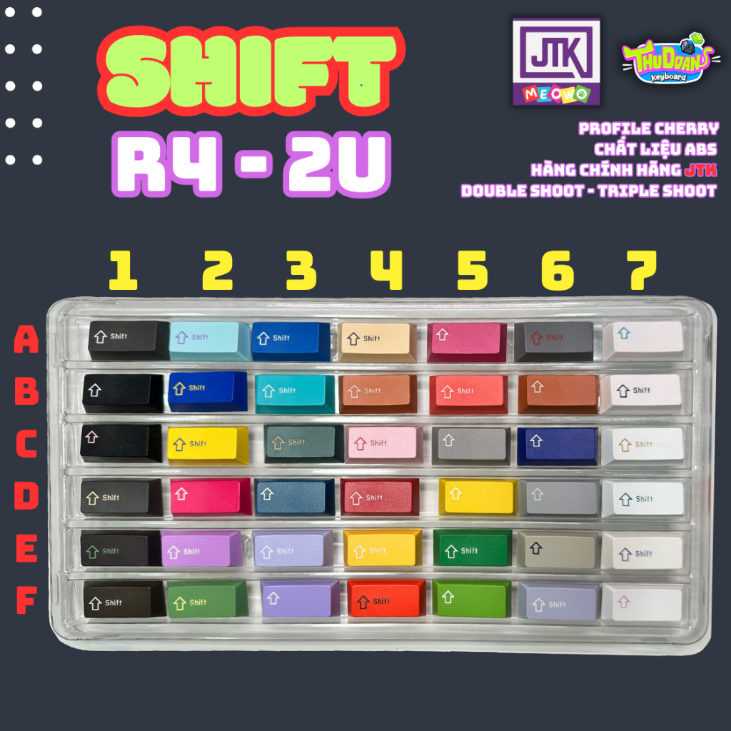 NÚT SHIFT 2U R4 | KEYCAP CHERRY - KEYCAP JTK CHÍNH HÃNG | ABS DOUBLE ...
