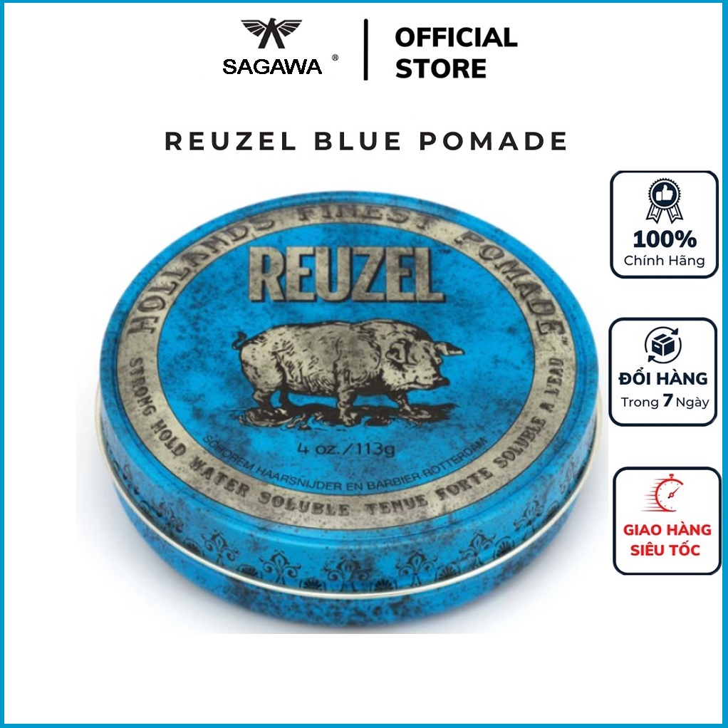 Sáp Vuốt Tóc Nam REUZEL Blue Pomade 113gram - Sáp Vuốt Tóc Pomade Gốc ...