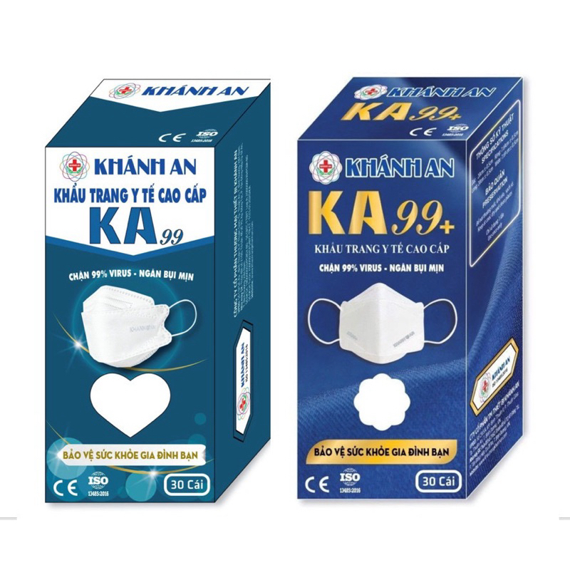 Khẩu trang y tế 4 lớp kháng khuẩn cao cấp 4D Khánh An Ka99 Ka99+ (hộp ...