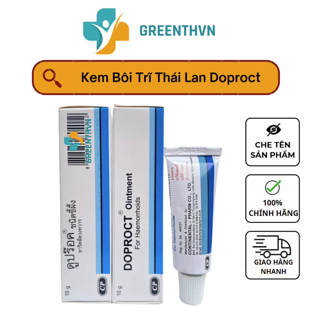 Kem Bôi Doproct Thái Lan 10g Có Tem Phụ | Shopee Việt Nam