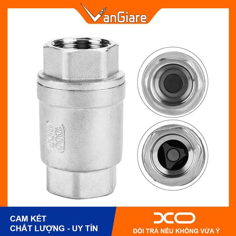 Van 1 chiều lò xo inox, Van nước 1 chiều inox 304 21 27 34, luppe inox ...