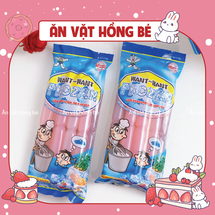 Thạch Bòn Bon Kem Đá Tuổi Thơ Want Want - bịch 8 cây 624ml | Shopee ...