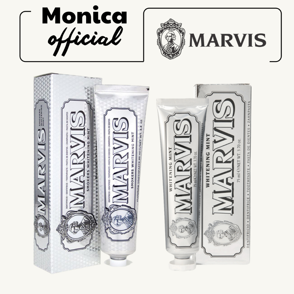 Kem Đánh Răng Marvis 85ml Whitening Mint Toothpaste Giúp Làm Trắng, Thơm Miệng Và Đánh Bay Mảng ...