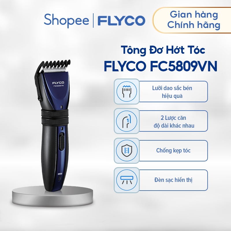 Tông Đơ Cắt Tóc Flyco FC5809VN Điều Chỉnh Cử 4 Cự Ly Hàng Chính Hãng ...