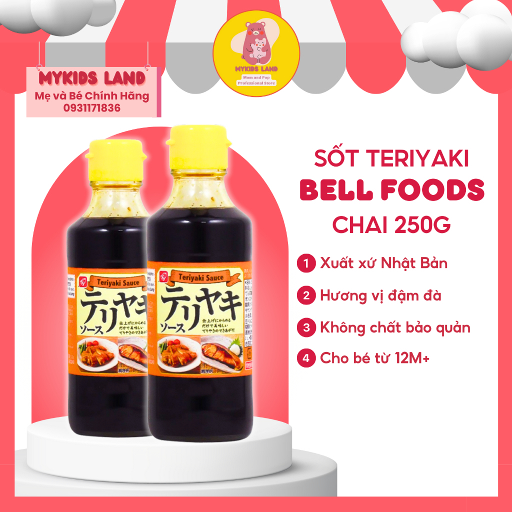 [DATE T11.2025] Sốt TERIYAKI Nhật Bản Bell Foods Chai 250g - Gia Vị Ăn ...