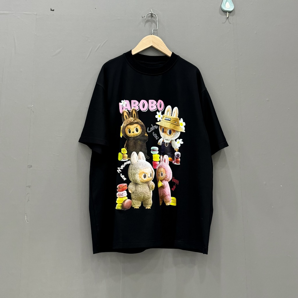Áo phông Unisex hình gấu LABOBO hapy | Shopee Việt Nam