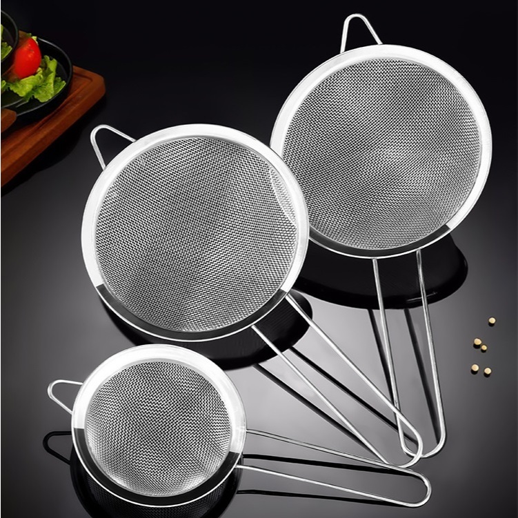 Ray lọc bột, ray lọc cháo, lọc nước trái cây, vợt lọc trà bằng inox ...