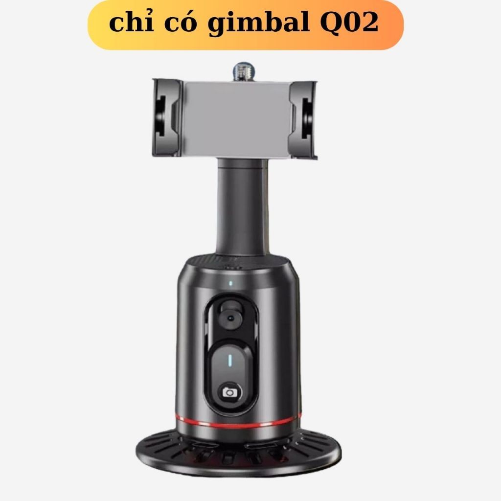Gimbal Q02 ⭐️FREESHIP⭐️ Gimbal Q02 Tự Động Xoay 360 Độ Theo Người,Giá Đỡ Điện Thoại Chống Rung ...