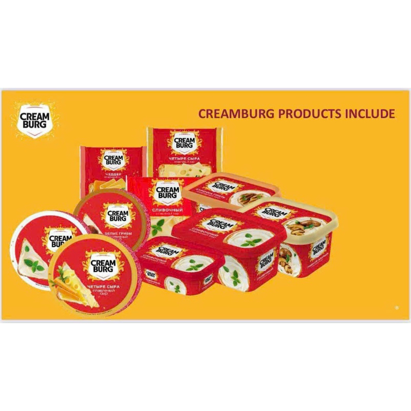 Phomat tươi CREAM BURG phomat nga 190g hàng nga nk hàng nga cao cấp ...