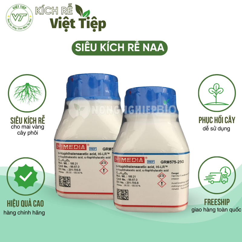 Siêu kích rễ nhập khẩu nguyên chai Ấn Độ NAA Rooting Hormone 25gr ...