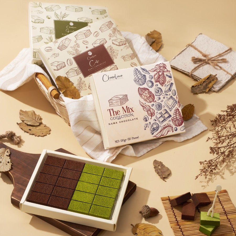 Socola Tươi Nama Nguyên Chất Chocolate The Mix Vị Matcha - Cafe - Hộp ...