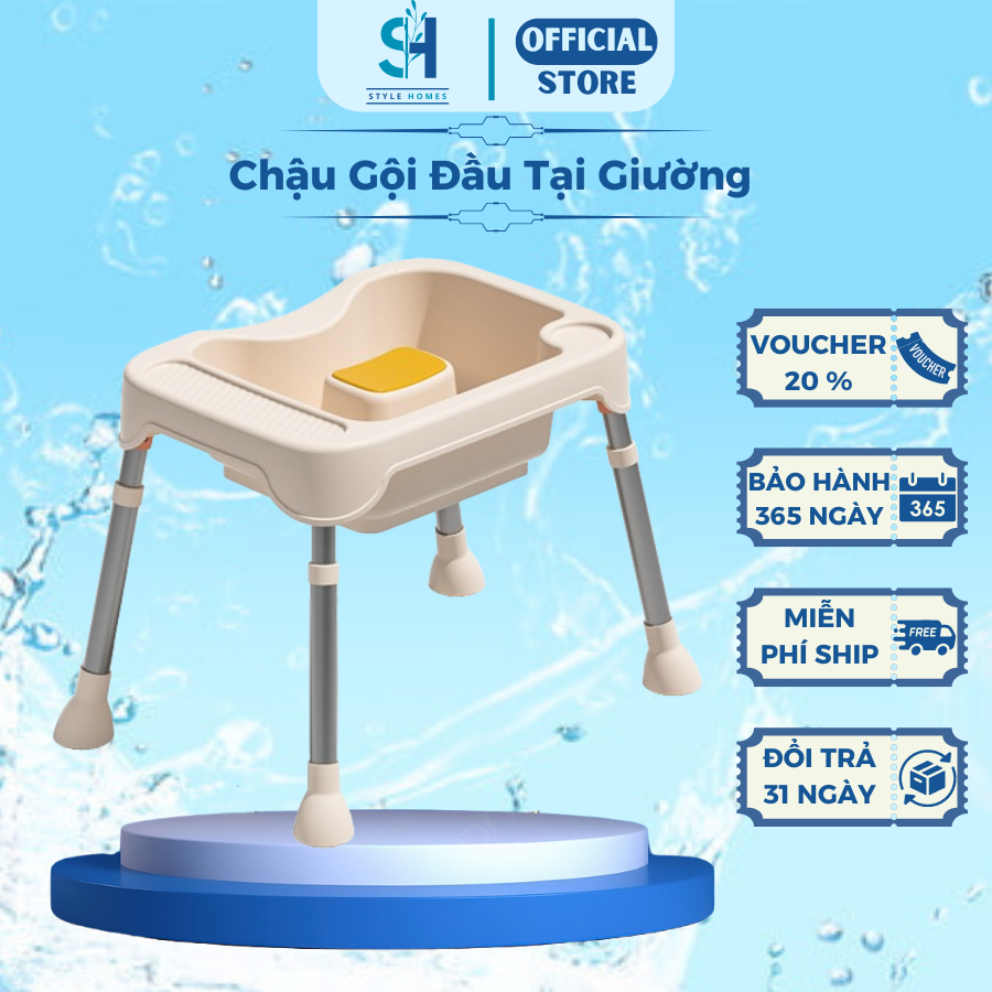 Chậu gội đầu cho người già , bệnh nhân và bà bầu có vòi thoát nước Mody ...