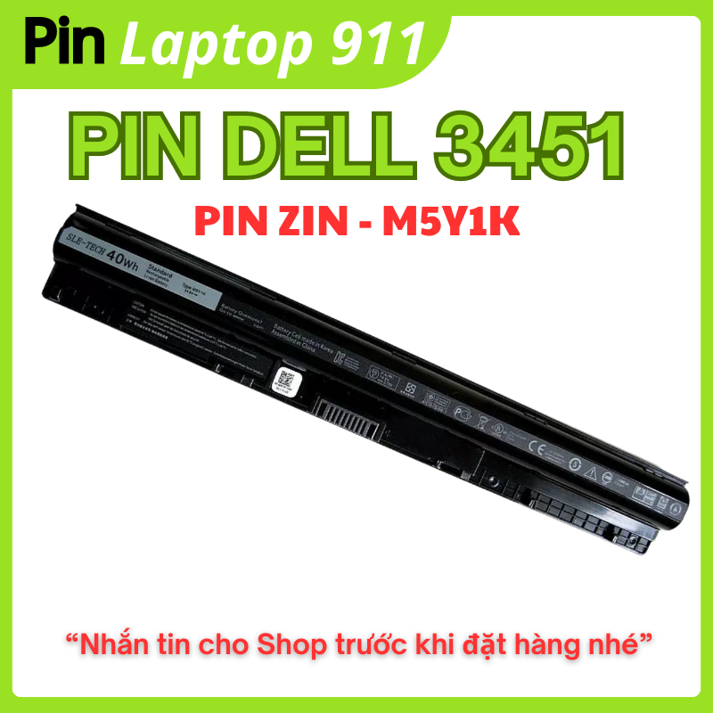 Pin Dell Inspiron 3451 3558 3558 3551 5551 5555 5558 M5Y1K_4 cell ...