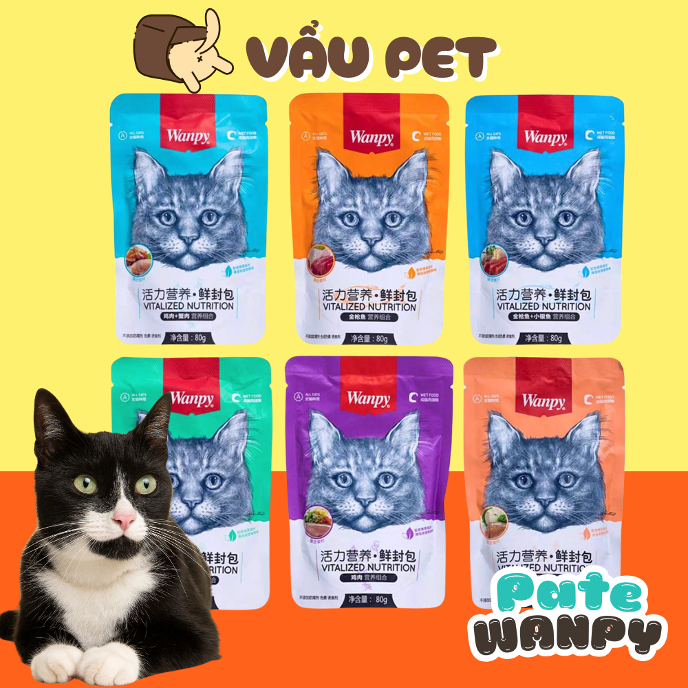 Pate mèo Wanpy Pate mèo Wanpy đồ ăn ướt bổ dưỡng 80g - Pate Wanpy cho ...